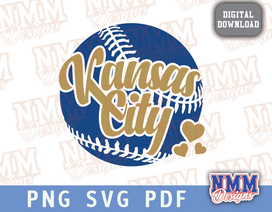 Kansas City Baseball SVG: Cricut Cut File, Iron on Design (digital ...