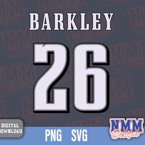 Camiseta Barkley SVG PNG: Deportes Escolares para Planchar (Descarga ...