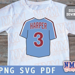Harper Jersey Svg Png, Pdf, Svg Files for Cricut, Vinyl Cut File, for ...