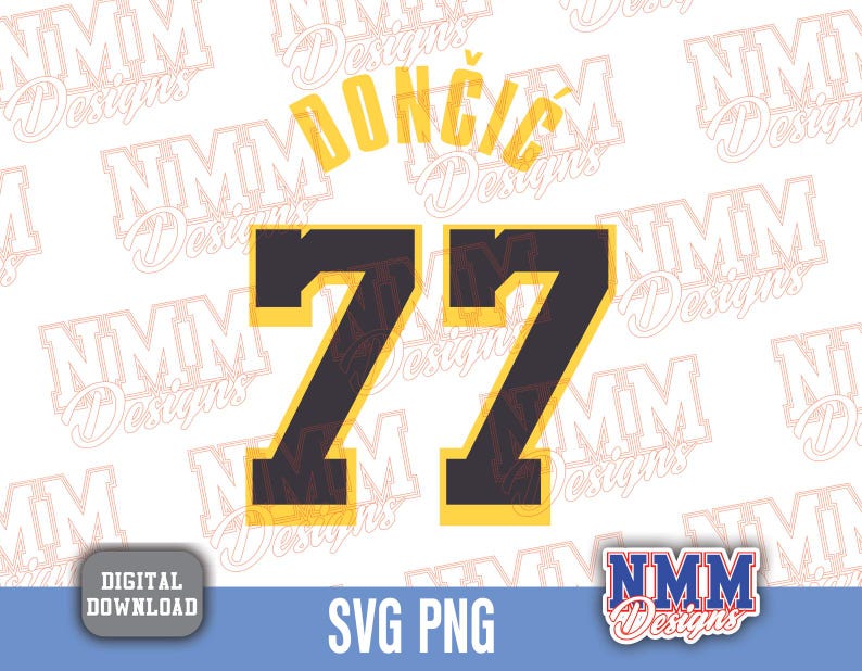Doncic Jersey #77 SVG PNG: Cricut Cut File (digital Download) - Etsy