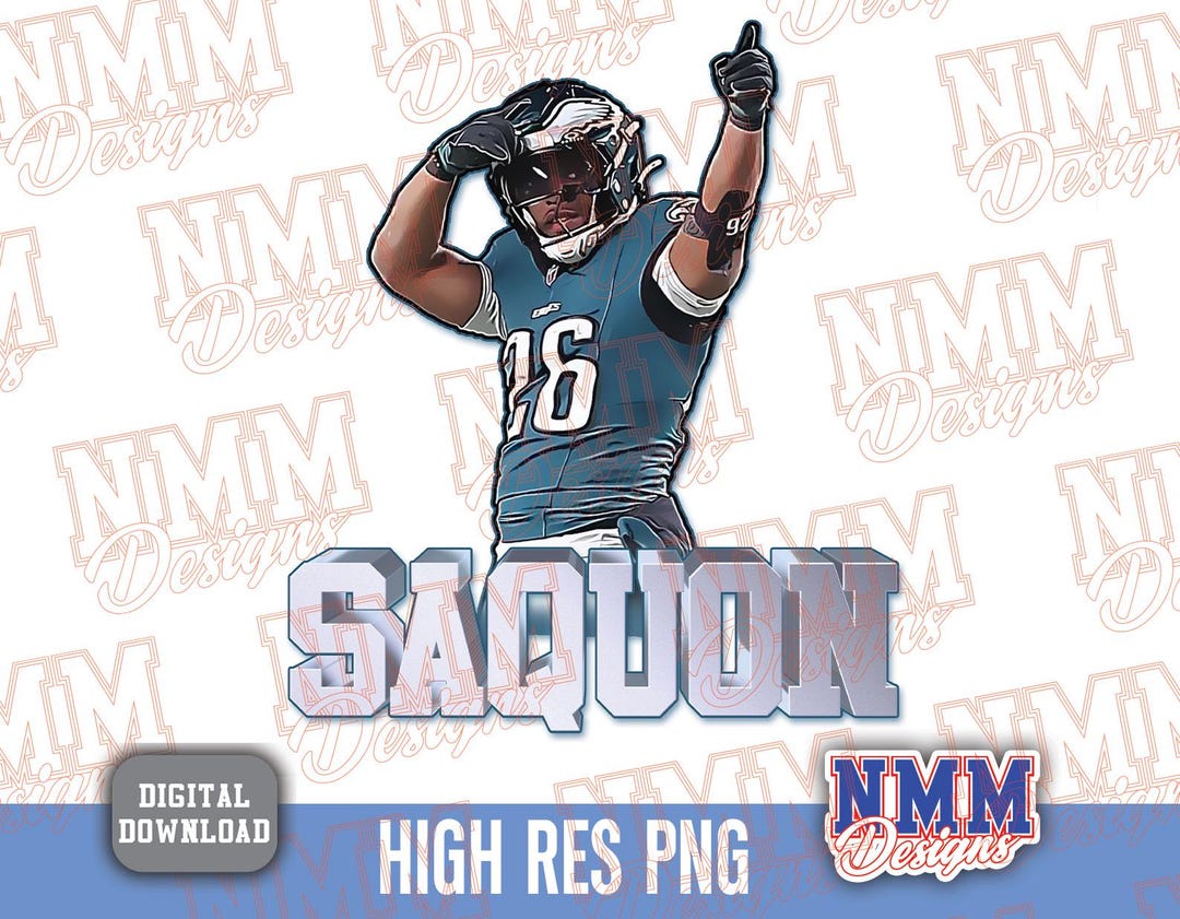Saquon Barkley PNG: Philly Football Sublimation Design (digital ...