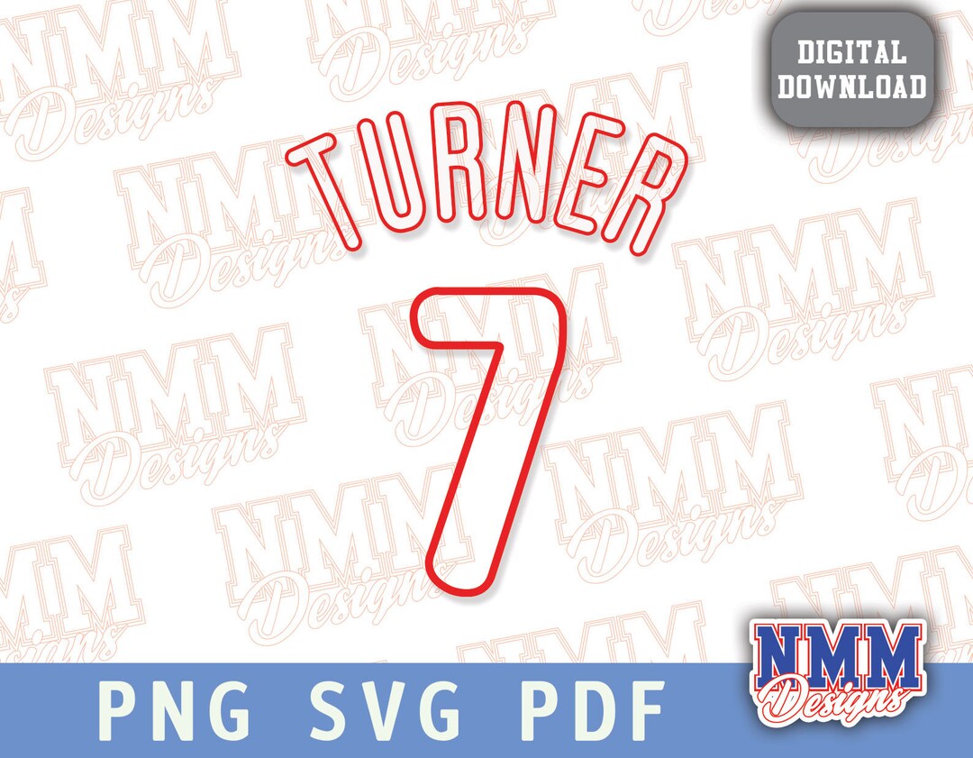 Turner Jersey Svg Png, Pdf, Svg Files for Cricut, Vinyl Cut File, for ...
