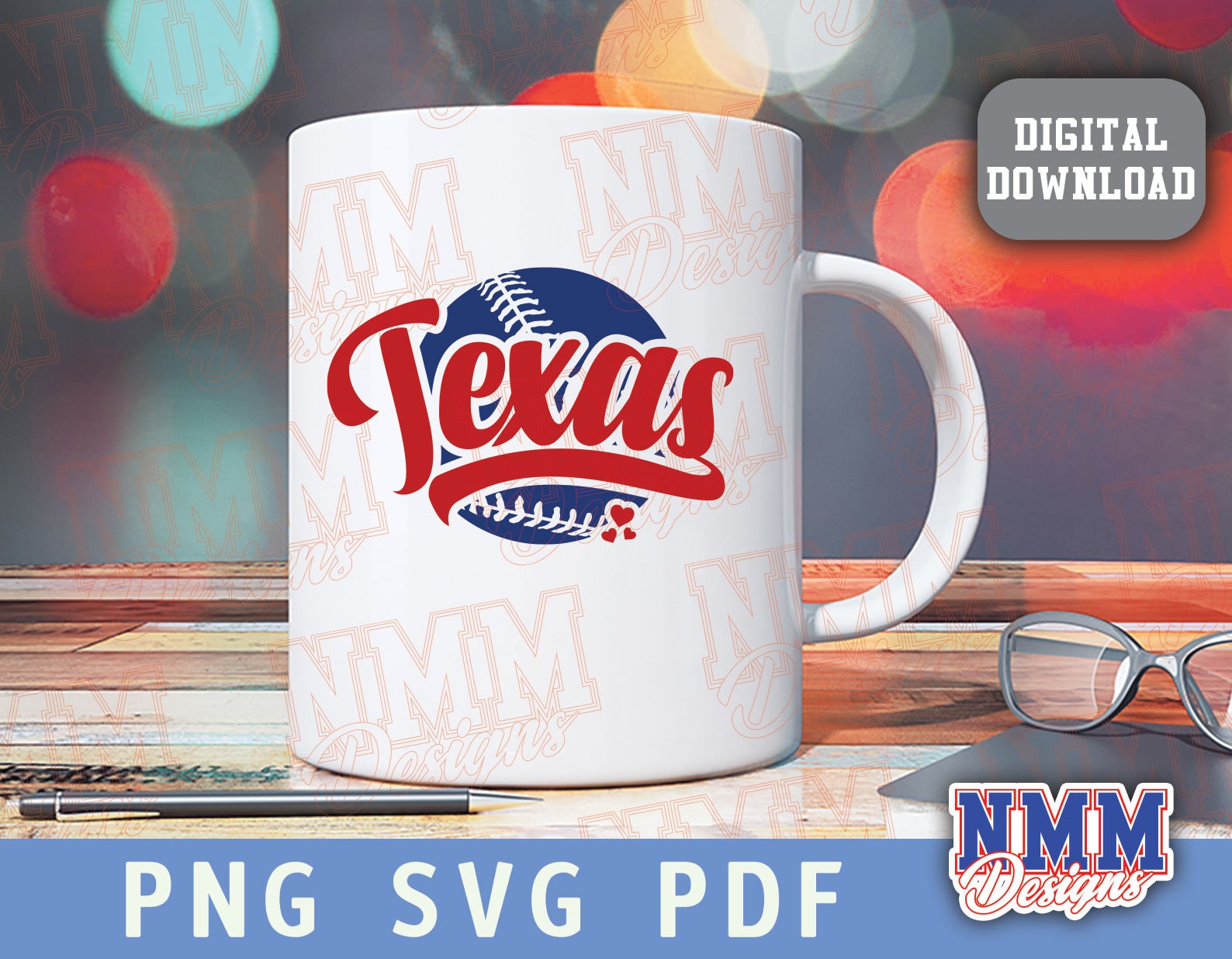 Texas Baseball Svg Png, Pdf, Svg Files for Cricut, Vinyl Cut File, Iron ...