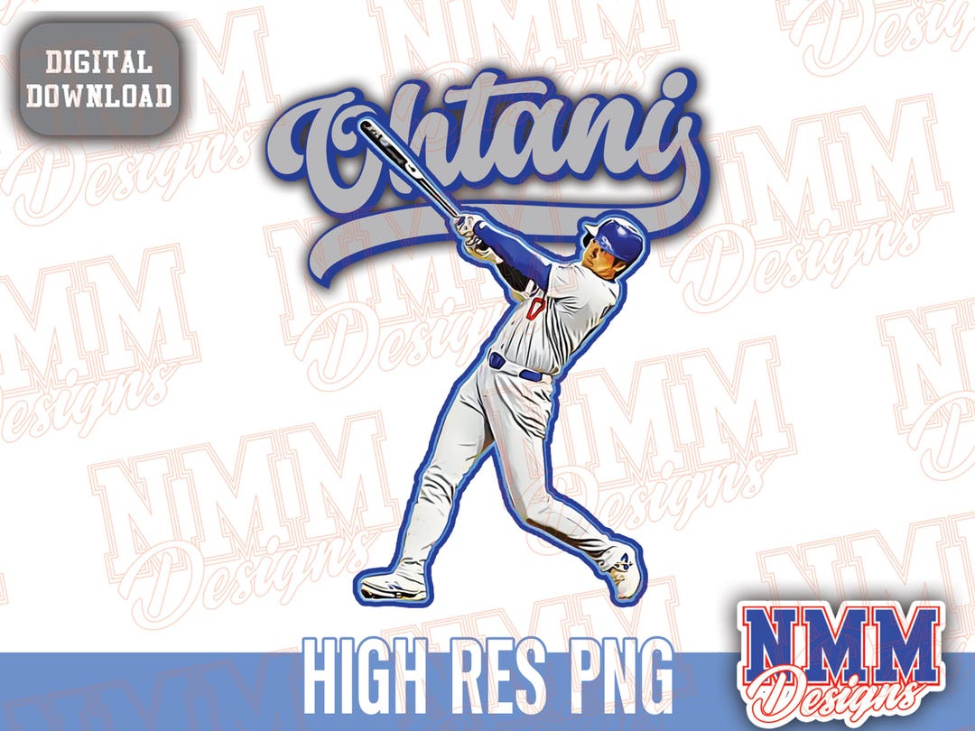 Ohtani PNG Files for Cricut | Iron-on Designs for Shirts & Mugs ...