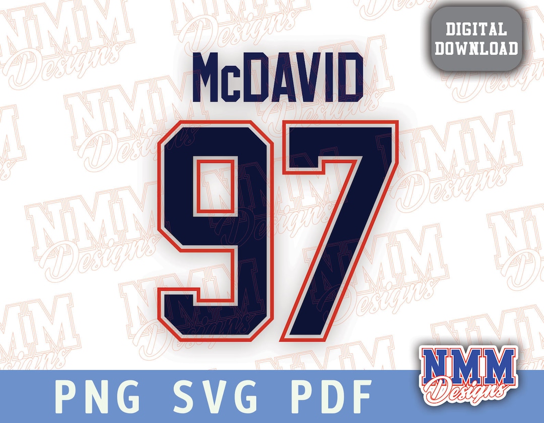 Mcdavid Jersey Svg Png, Pdf, Svg Files for Cricut, Vinyl Cut File, for ...
