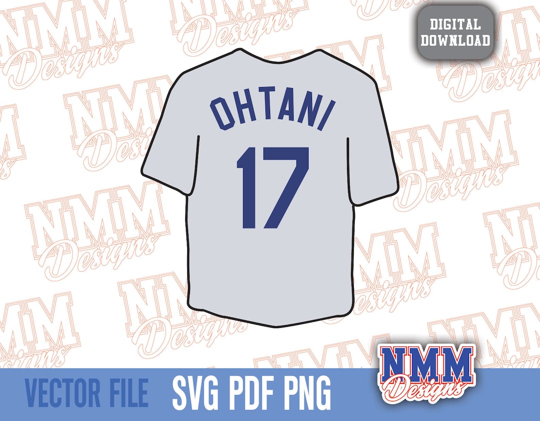 Ohtani Jersey SVG: Cricut Cut File for Shirts, Mugs (digital Download ...