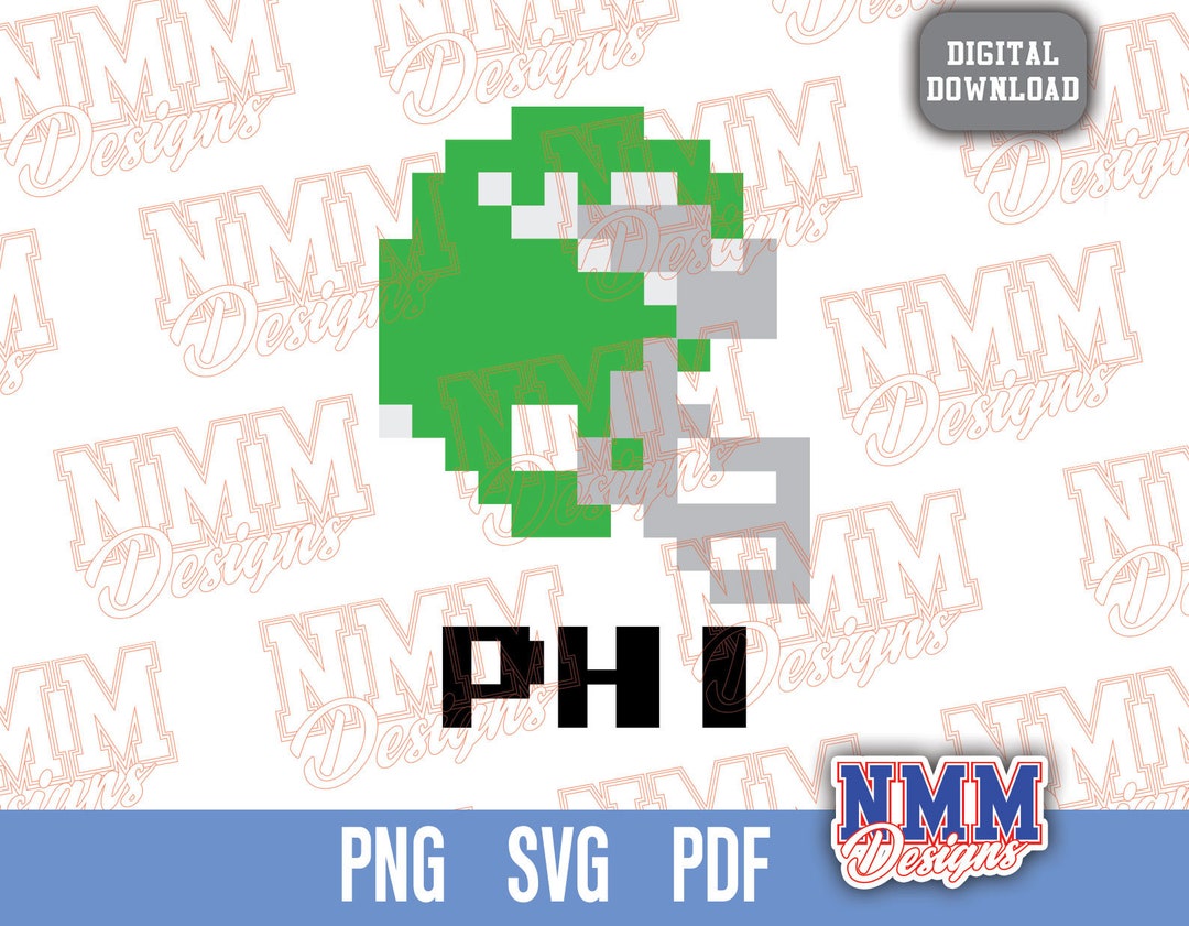 Philly Football Helmet SVG: Philadelphia Iron on Decal (digital ...