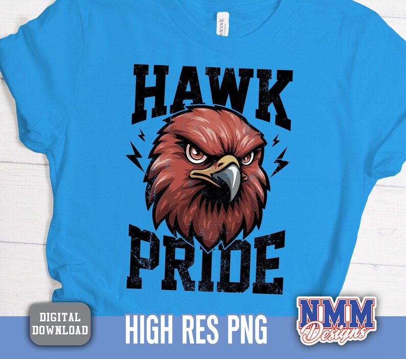 High School Hawks Football PNG Bundle: Team Pride Design (digital ...