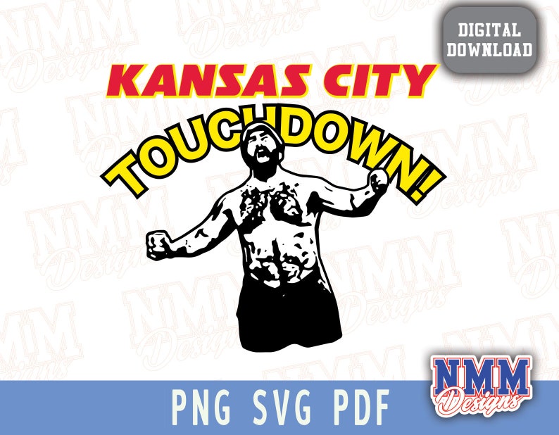 Kelce KC Touchdown SVG: Fan Art (digital Download) - Etsy