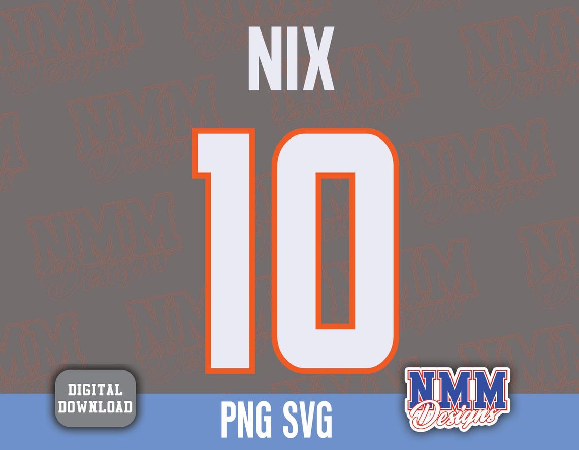 Nix Jersey SVG PNG: School Sports Iron on (digital Download) - Etsy