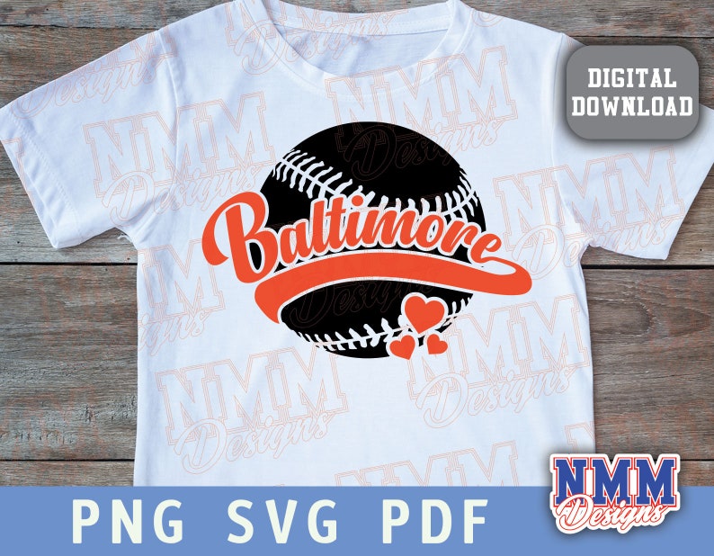 Baltimore Baseball Svg Png Pdf Svg Files for Cricut Vinyl - Etsy