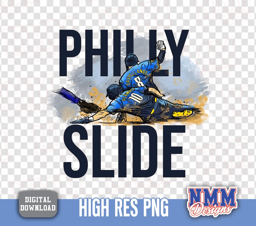Philly Slide Baseball PNG Clipart - Realmuto & Castellanos Sports ...