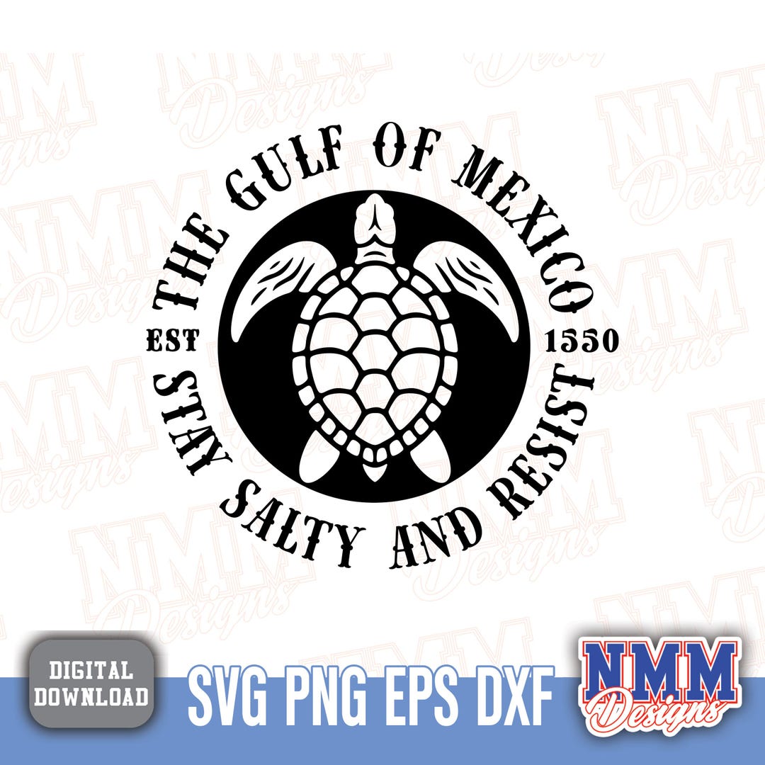 Gulf of Mexico Turtle SVG: Patriotic Beach Design (digital Download) - Etsy