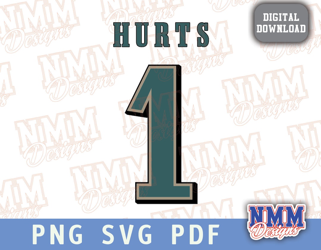 Hurts Jersey Svg Png, Pdf, Svg Files for Cricut, Vinyl Cut File, for ...