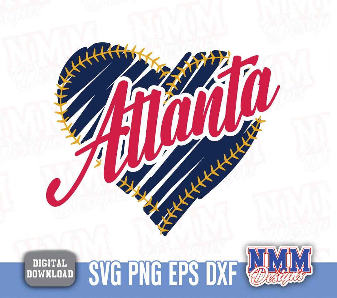 Atlanta Baseball SVG Bundle - PNG, PDF Files for Cricut, Vinyl Cut ...