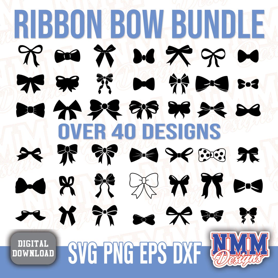 Ribbon Bow SVG Bundle: 40+ Designs (digital Download) - Etsy