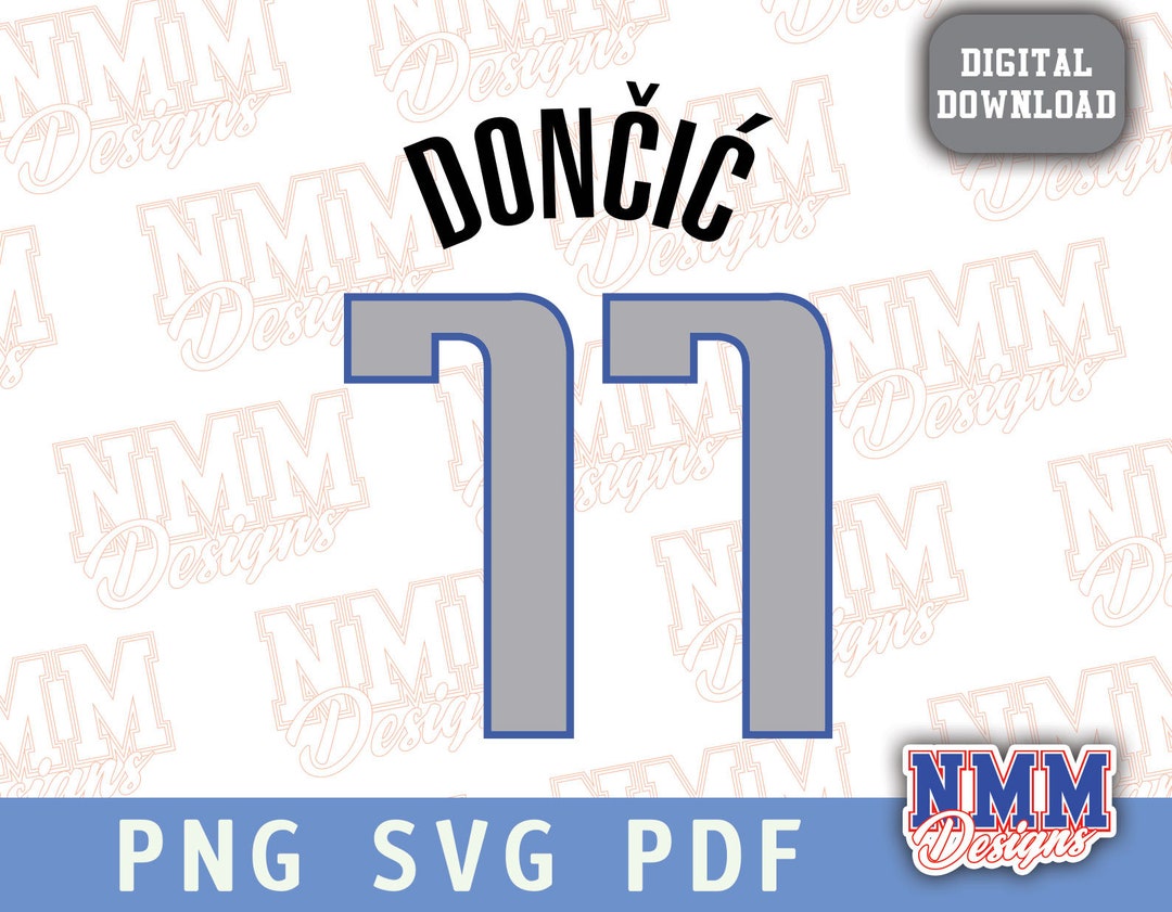 Doncic Jersey Svg Png, Pdf, Svg Files for Cricut, Vinyl Cut File, for ...