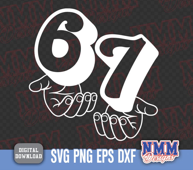 Viral Six Seven Meme SVG PNG | Funny Gen Alpha Graphic (digital ...