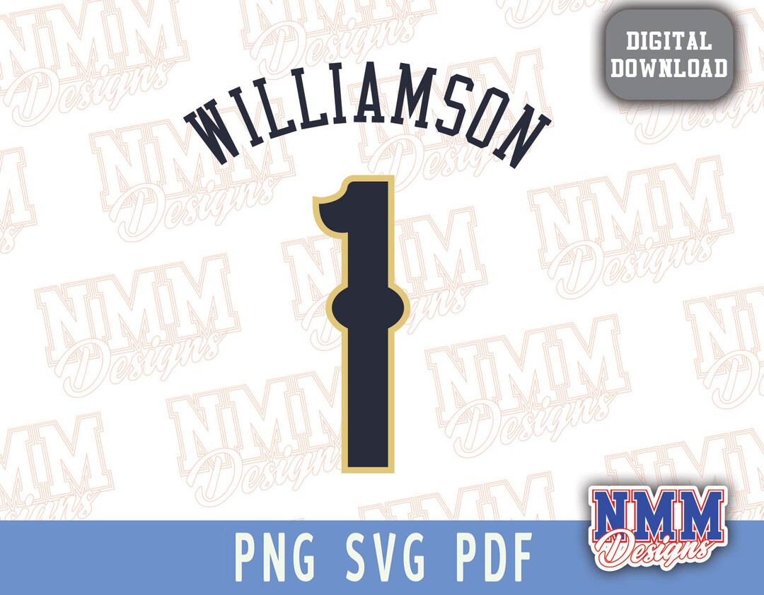 Williamson Jersey SVG: School Sports Iron-on Design (digital Download ...