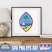 Guam Flag Seal SVG: Vector Graphic, Cricut Cut File (digital Download ...