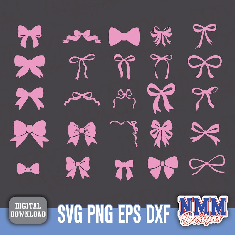 Hair Bow Bundle Svg - Etsy