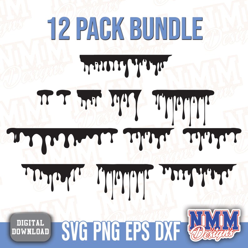 Drip SVG Bundle: Stylish Digital Clipart for Crafting & DIY Projects ...