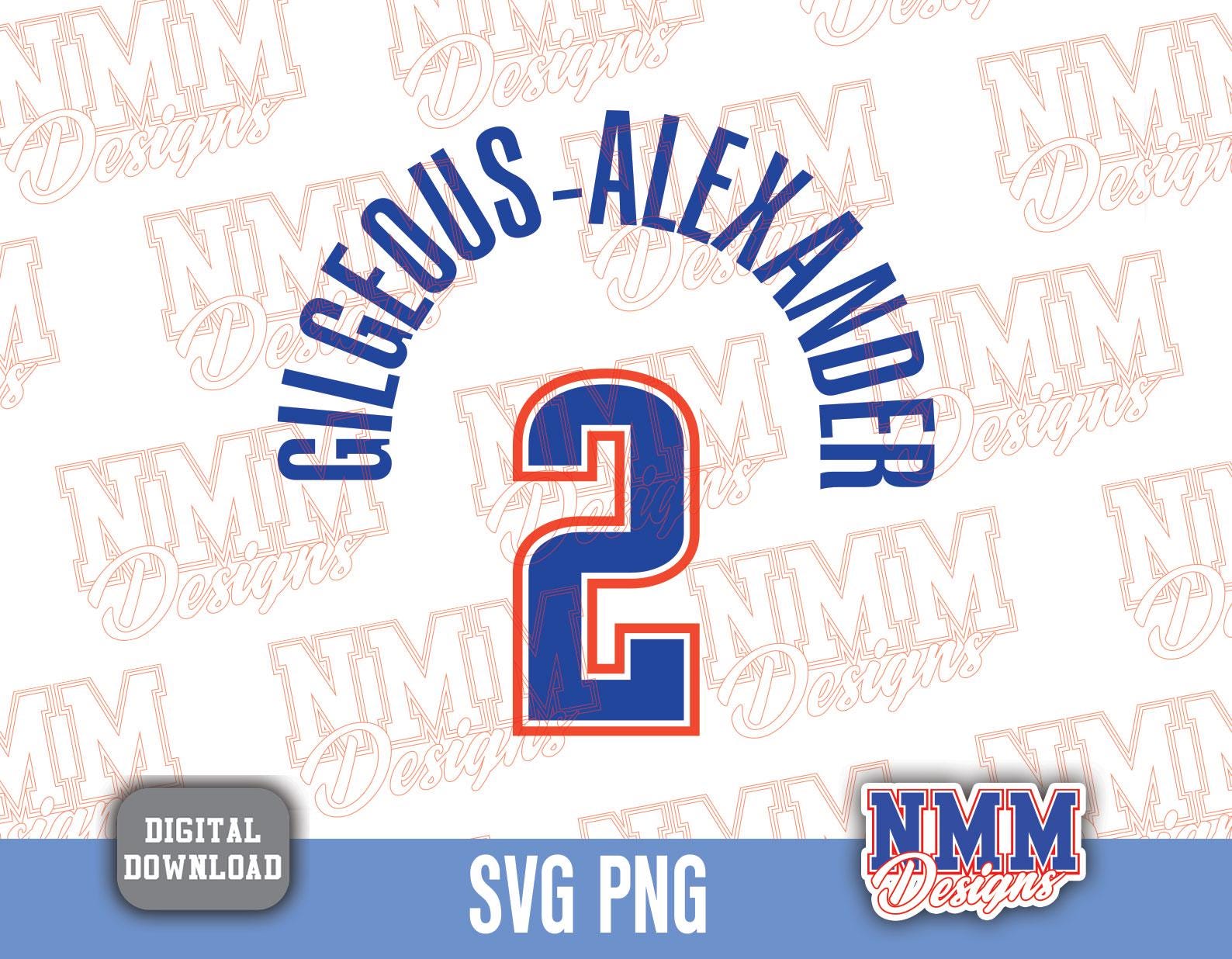 Gilgeous-alexander Jersey SVG: Cricut Cut File (digital Download) - Etsy