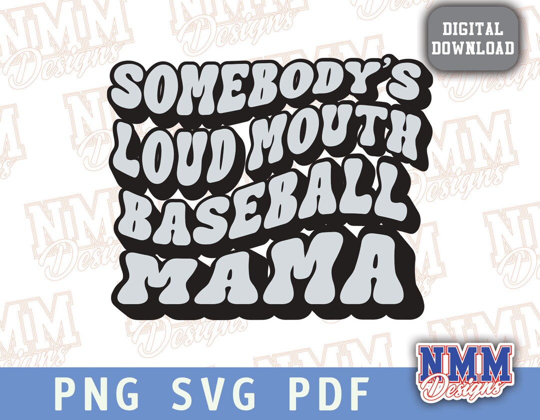 Baseball Mama Retro Font SVG PNG PDF (digital Download) - Etsy