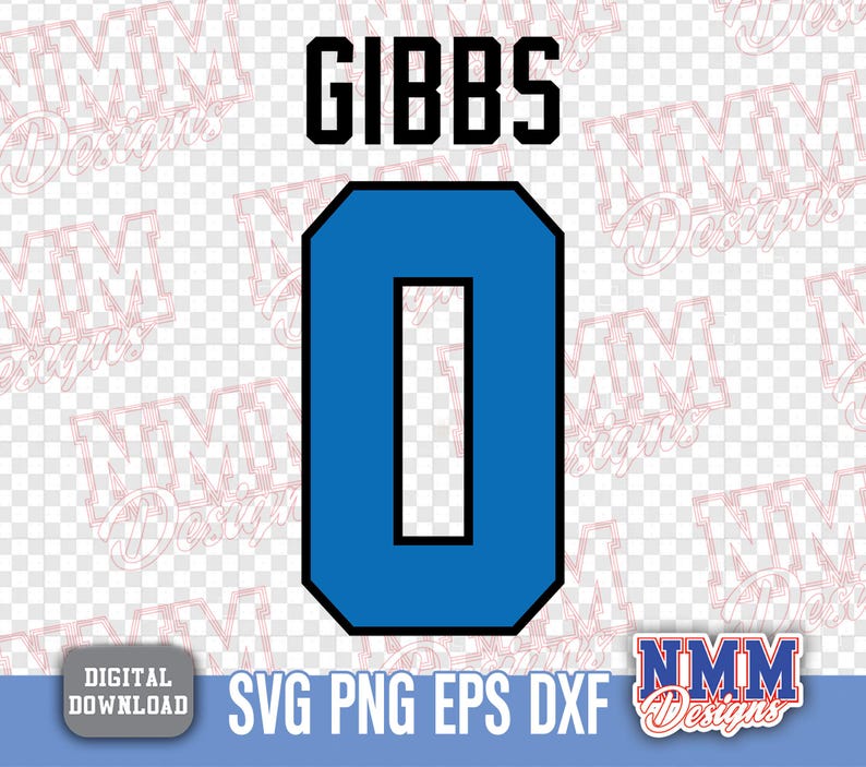 Gibbs Jersey SVG: School Sports Iron-on Design (digital Download) - Etsy