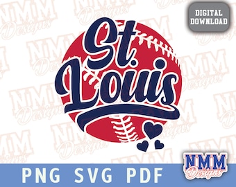 The Lou Baseball, St. Louis Svg, Png, Dxf, Svg Files for Cricut ...