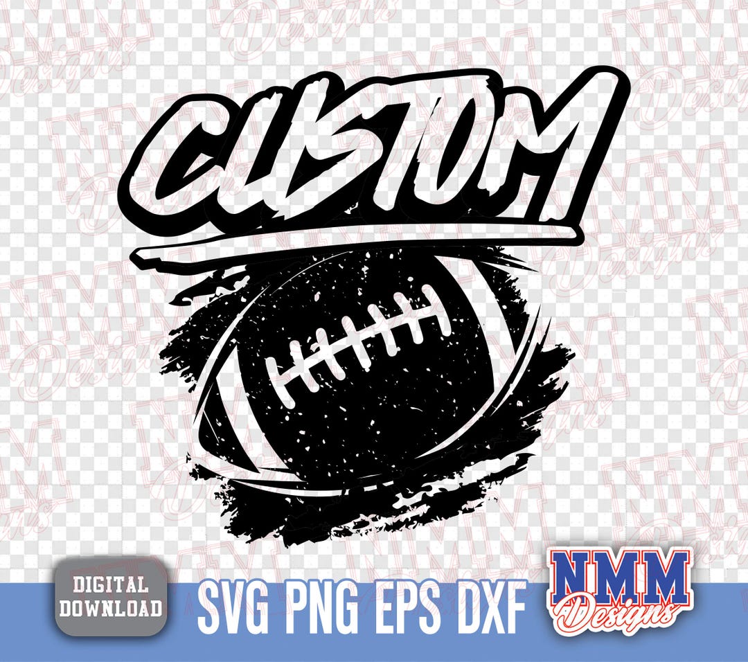 Custom Football Team Name SVG: Mascot Cut File (digital Download) - Etsy
