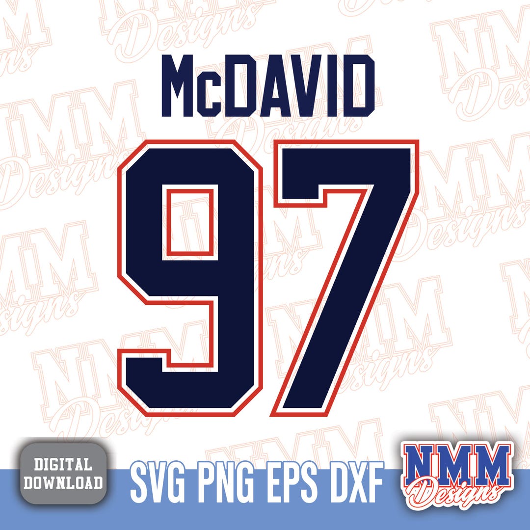 Mcdavid Jersey Svg Png, Pdf, Svg Files for Cricut, Vinyl Cut File, for ...
