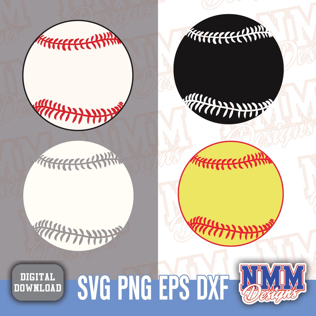 Baseball Softball Clipart SVG PNG | Fun Sports Graphics for Digital ...