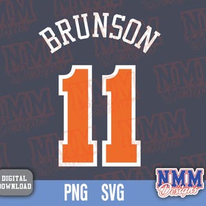 Brunson Jersey Svg Png, Svg Files for Cricut, Vinyl Cut File, for ...