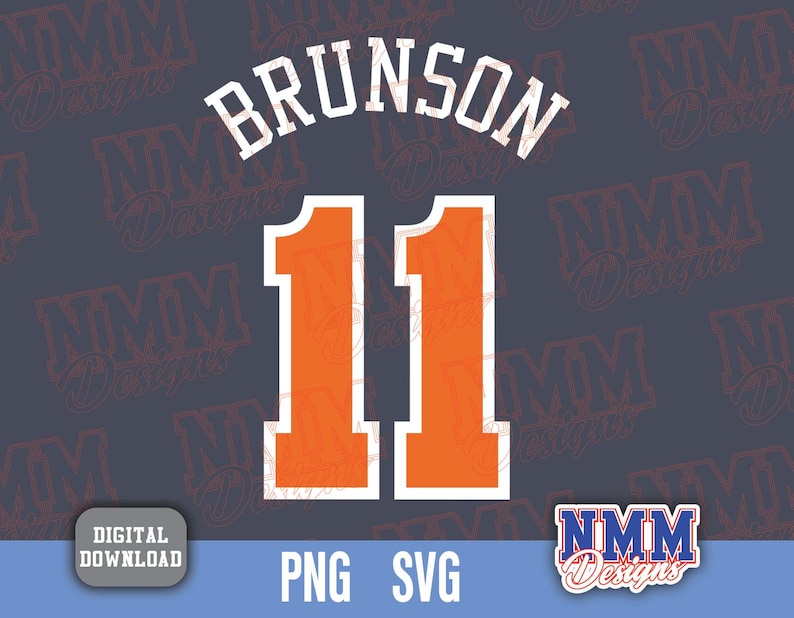 Brunson Jersey SVG PNG: School Sports Cut File (digital Download) - Etsy
