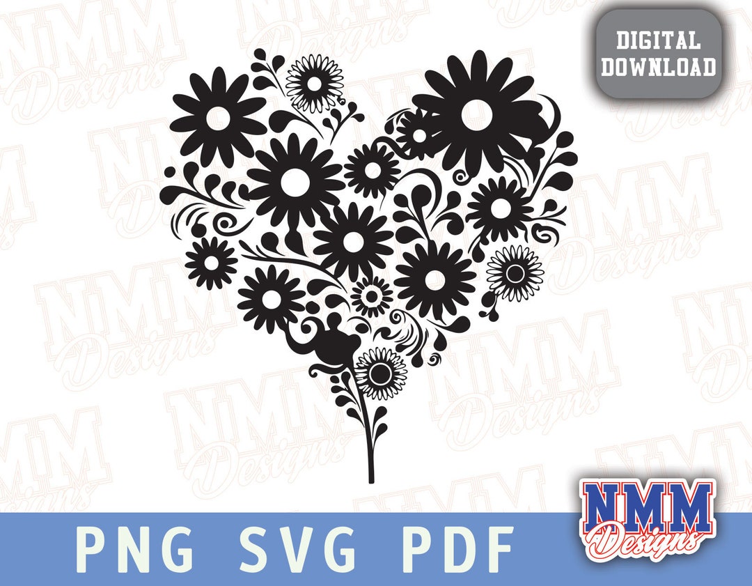 Flowers Svg, Flower Clipart, Flowers, Simple, Flower, Instant Download ...