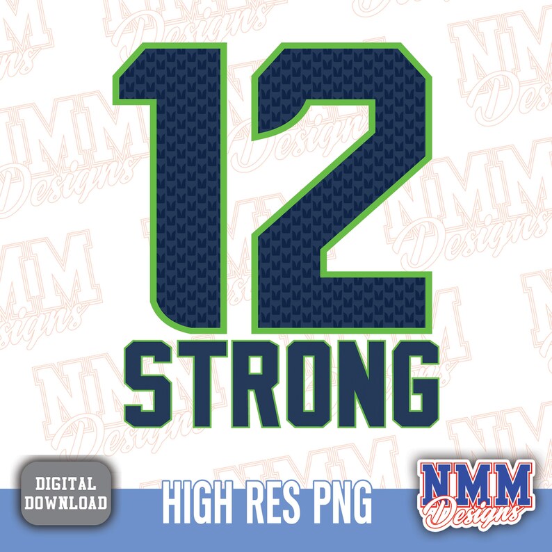 Seattle Football #12 PNG, Football Design (digital Download SVG, PDF ...