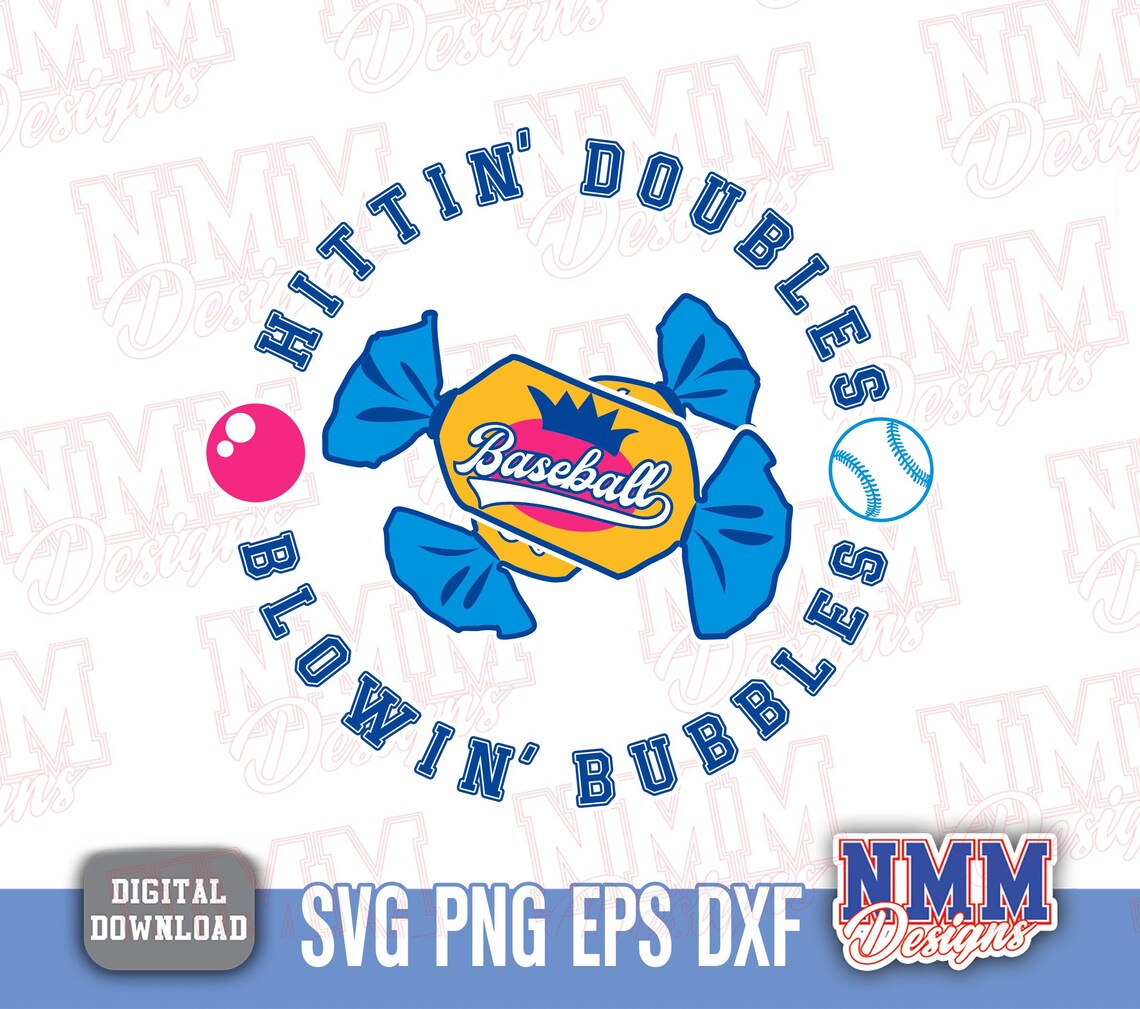 Baseball SVG Bundle Retro Baseball SZN PNG Hit Doubles & Blowing ...