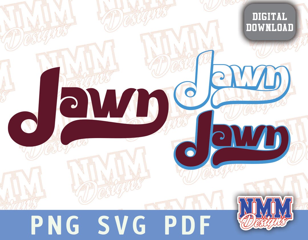 Jawn Philly Sports Svg Png Pdf Svg Files for Cricut Vinyl - Etsy