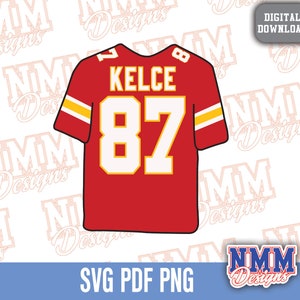 Kelce Jersey Svg Png, Pdf, Svg Files for Cricut, Vinyl Cut File, for ...