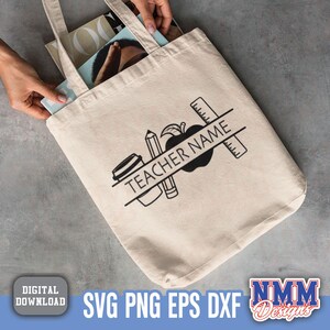 Custom Teacher SVG, Personalized Teacher Name SVG, Digital Download ...