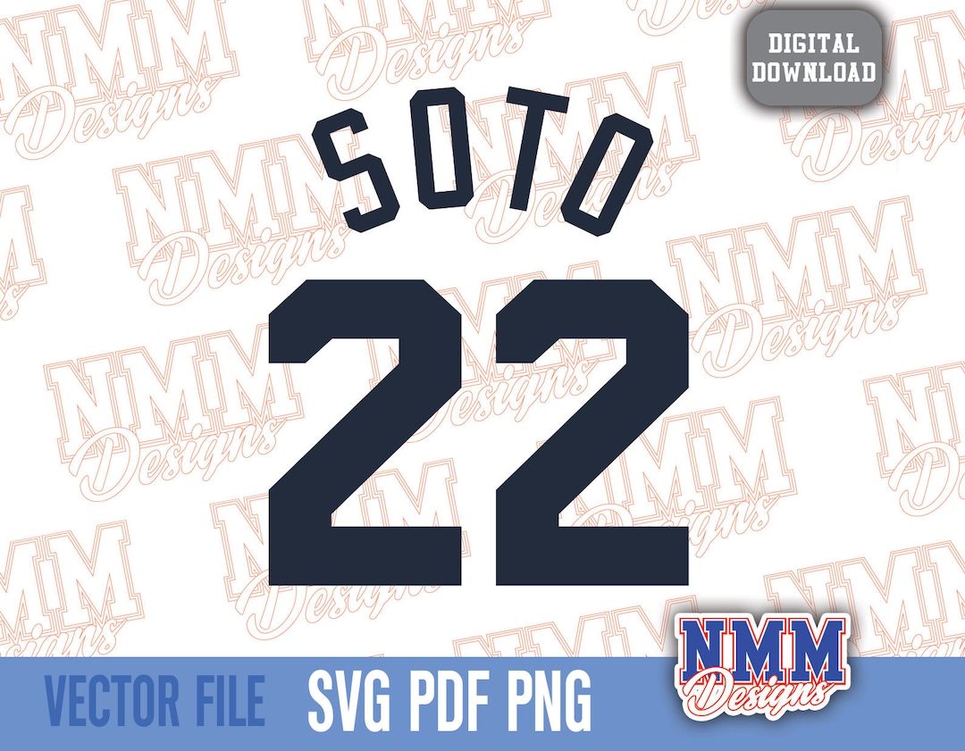Soto Jersey Svg Png, Pdf, Svg Files for Cricut, Vinyl Cut File, for ...