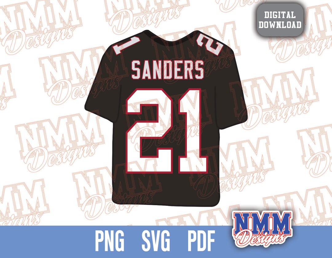 Sanders Jersey Svg Png, Pdf, Svg Files for Cricut, Vinyl Cut File, for ...
