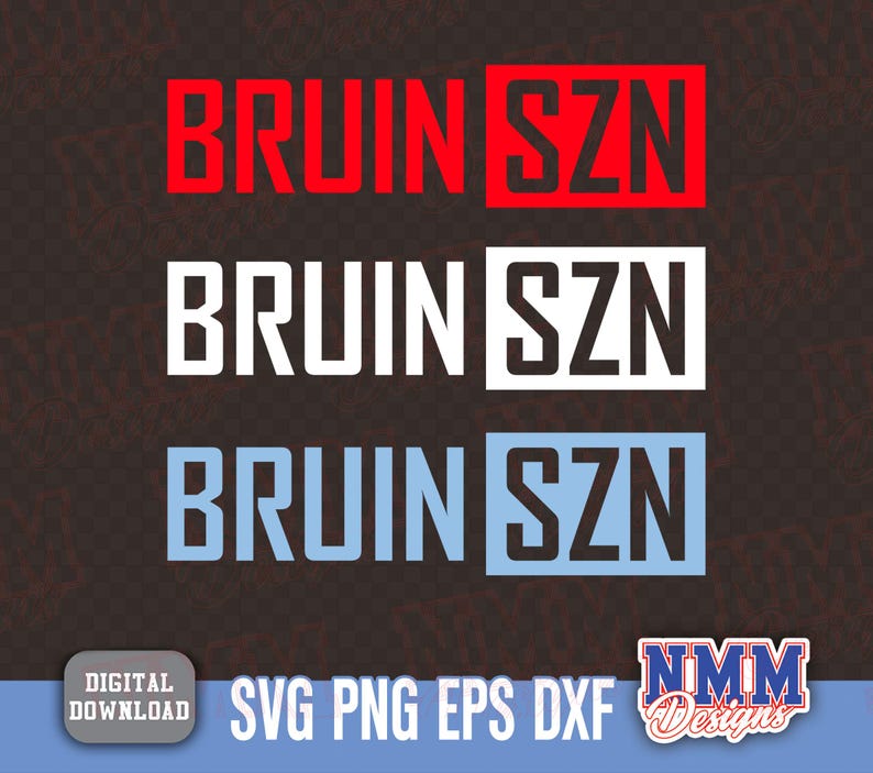 Bruin Season PNG Baseball SZN Digital Clipart for Sports Shirts, Prints ...