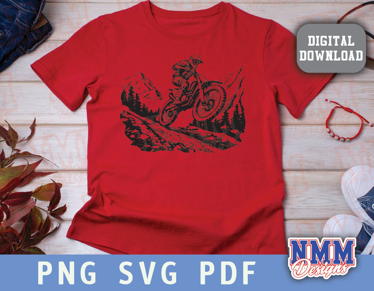 Motocross SVG Bundle: Motorcycle, Dirt Bike Designs (digital Download ...