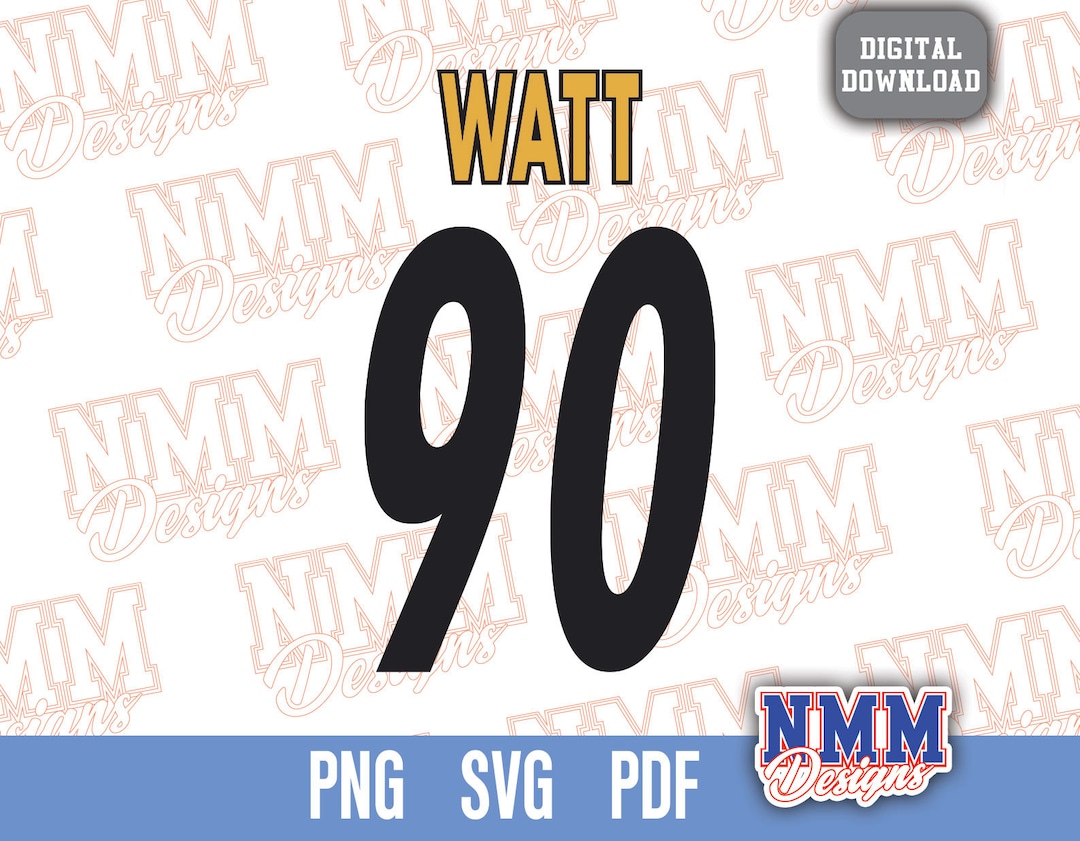 Watt Jersey Svg Png, Pdf, Svg Files for Cricut, Vinyl Cut File, for ...