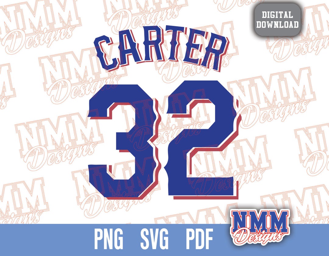Carter Jersey Svg Png, Pdf, Svg Files for Cricut, Vinyl Cut File, for ...