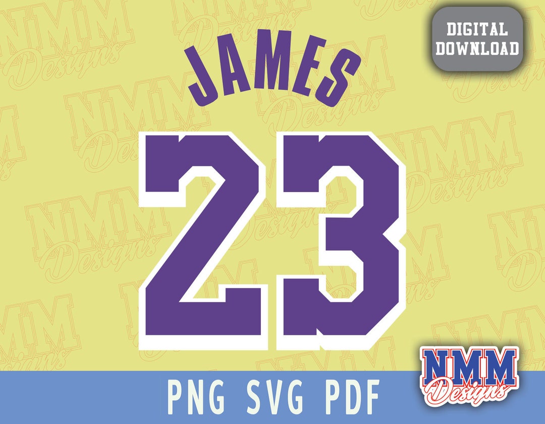 James Jersey Svg Png, Pdf, Svg Files for Cricut, Vinyl Cut File, for ...