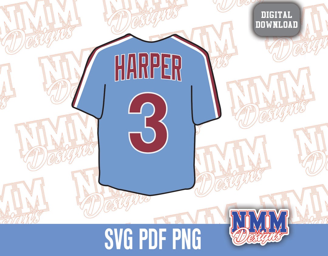 Harper Jersey Svg Png, Pdf, Svg Files for Cricut, Vinyl Cut File, for ...