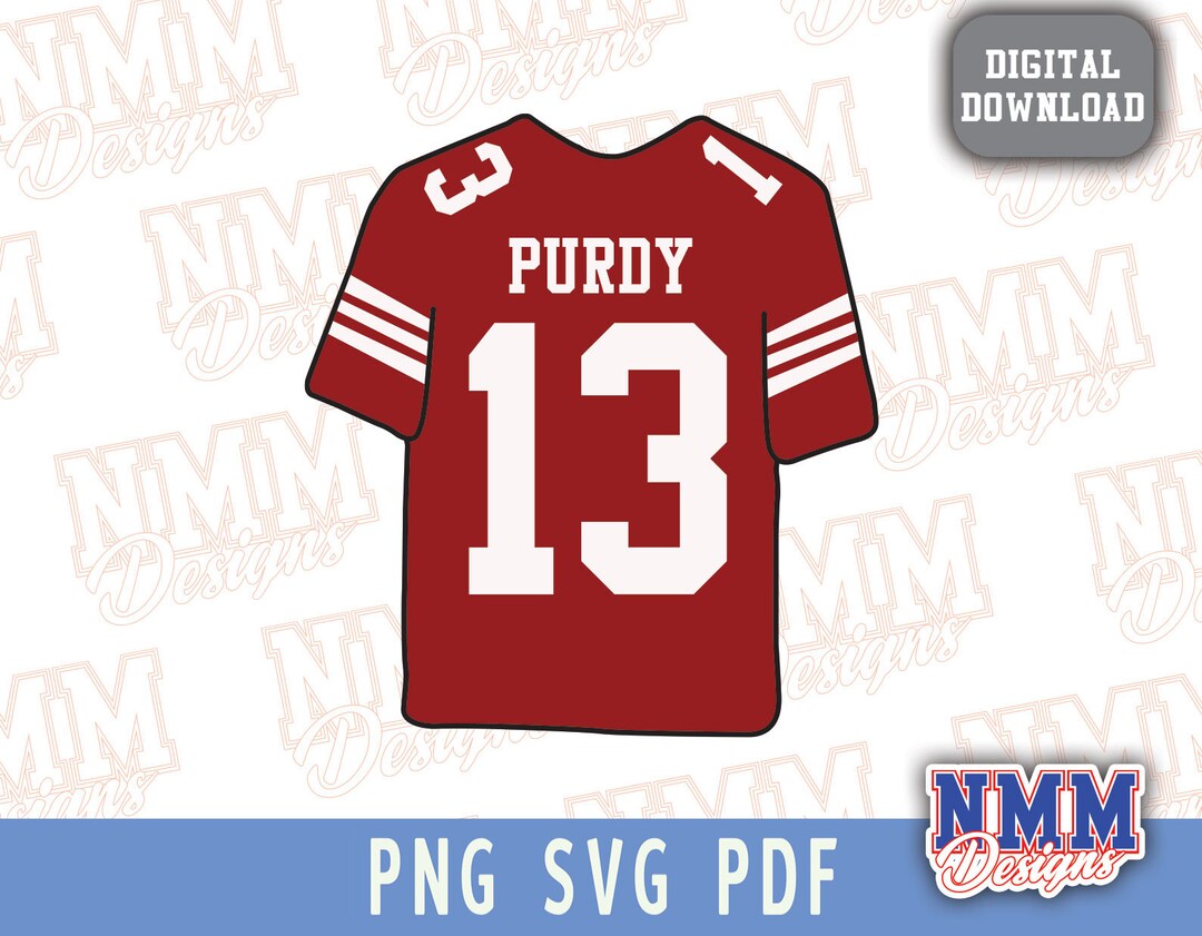 Purdy Jersey SVG: Cricut Cut File for Shirts & Mugs (digital Download ...